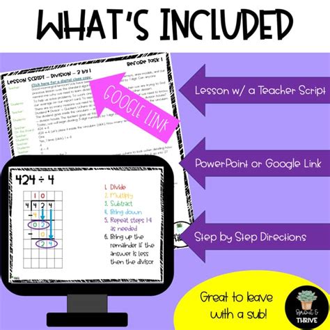 Division 3 By 1 Standard Algorithm Lesson 4th Grade Teks 44f