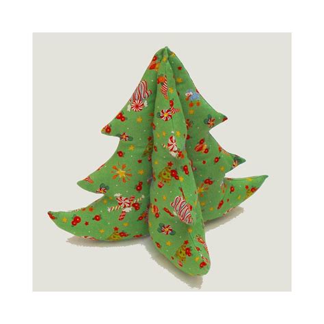 Fabric Christmas Tree Sewing Pdf Pattern 3 Sizes Of A Plush Pine Tree Holiday Table Decor 3d