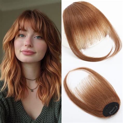 Qgz Clip In Bangs Fake Bangs Hair Clip Fringe With Temples Qgz Clip In Bangs Fake Bangs Hair Clip Fringe With Temples