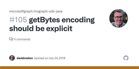 Getbytes Encoding Should Be Explicit · Issue 105 · Microsoftgraph