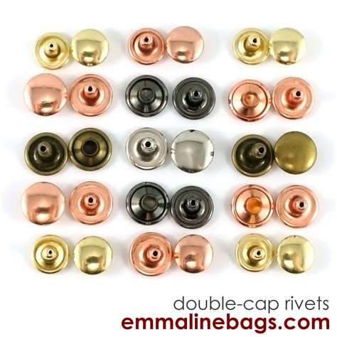 Double Cap Rivets Emmaline Bags Inc
