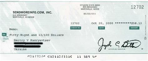 Банковский чек - это... Что такое Банковский чек?