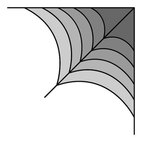 Premium Vector Corner Cobweb Icon Outline Corner Cobweb Vector Icon Color Flat Isolated