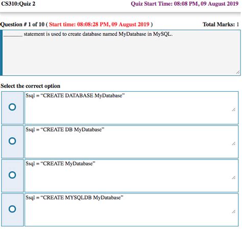 cs310 quiz 2 solution and discussion cyberian learn smartly