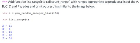 Solved Python Code Need Help Show Codes Generate Out The Chegg