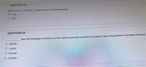Solved RAID Level 1 Or RAID 1 Is Also Known As Disk Chegg Com