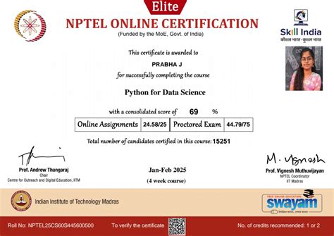Nptel Pythonfordatascience Iitmadras Datasciencejourney Ai