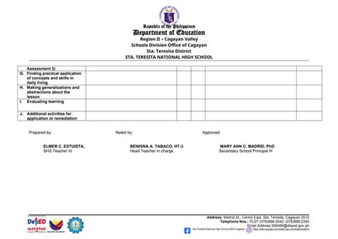 Computer System Servicing Lesson Plan For First Quarter Docx