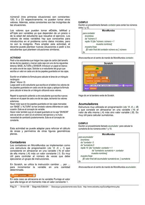 Algoritmos Programacion 21st Century Skills Lengua Española