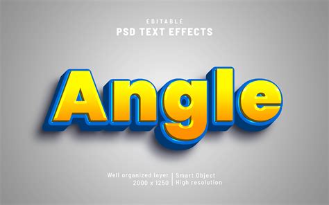 Angle Text Style Effect Graphic By Mdmijanur Creative Fabrica Angle Text Style Effect Graphic By Mdmijanur Creative Fabrica