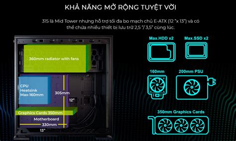 Vỏ Case Inwin 315 Mid Tower Giá Rẻ Trả Góp 0