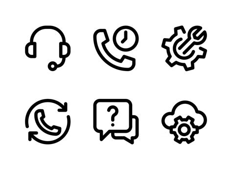 Simple Set Of Help And Support Related Vector Line Icons Contains