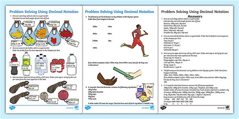 Problem Solving Using 4 Operations Decimals And Scaling Differentiated