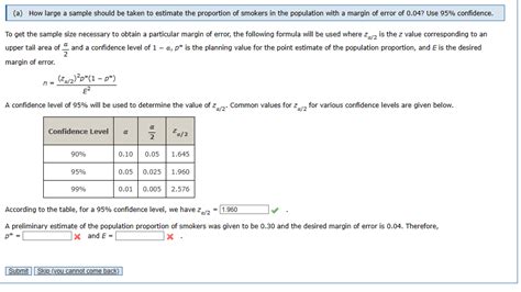 Solved To Get The Sample Size Necessary To Obtain A Chegg