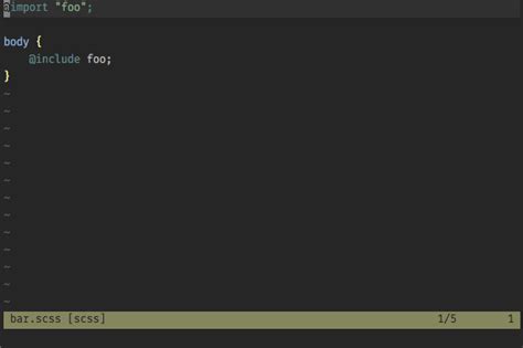 Key Bindings Jump To The Definition In A Scss File Vi And Vim Stack