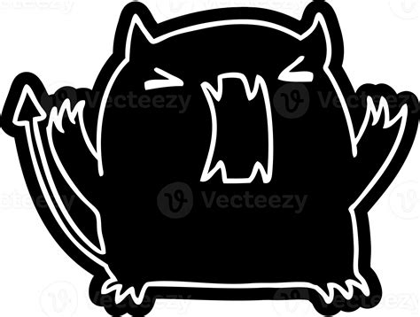 Cartoon Icon Of A Cute Kawaii Devil 44953468 Png
