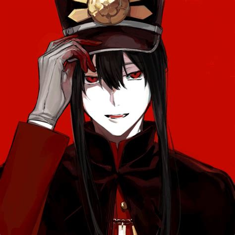 Safebooru 1boy Adjusting Clothes Adjusting Headwear Androgynous Black