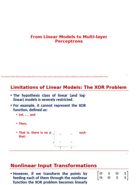 5 From Linear Models To Multi Layer Perceptrons Pdf Dendrite