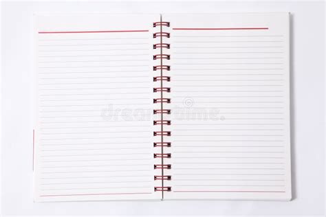 Blank Lined Notebook Stock Image Image Of Book Closeup