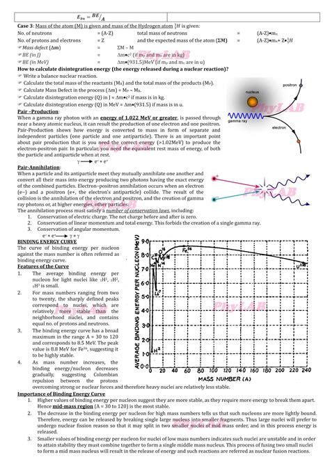 PhyLab Educate Notes On Nuclear Physics Nuclear Binding Energy Disintegration Energy Binding