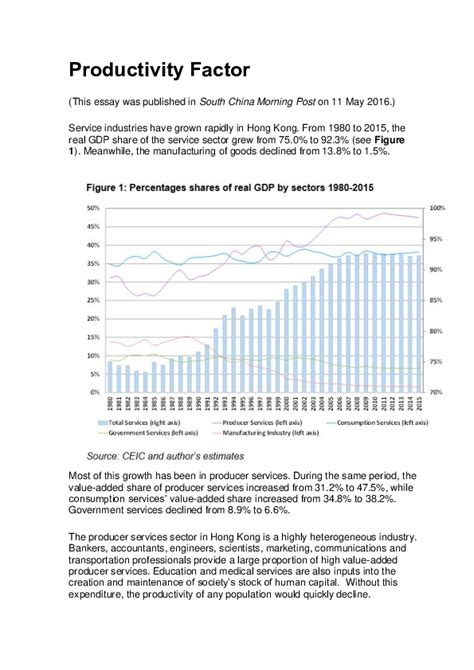 Pdf Productivity Factor