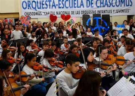 La Orquesta Escuela De Chascomús Interpreta El Himno Nacional En El Día