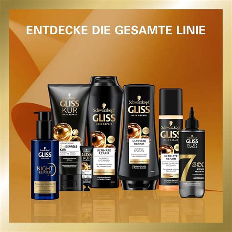 Gliss Night Elixir Ultimate Repair Serum 100ml Regenerate Damaged