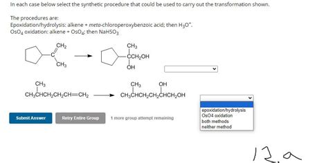 Answered N Each Case Below Select The Synthetic Bartleby
