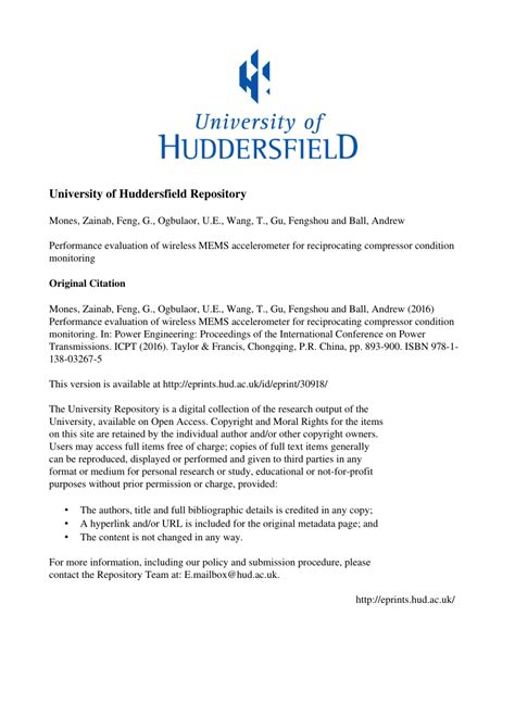 Pdf Performance Evaluation Of Wireless Mems Accelerometer For Reciprocating Compressor