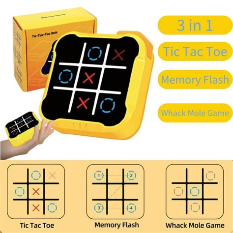 digital tic tac toe game handheld puzzle console a classic educational