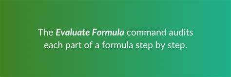 Formula Auditing Tools In Excel Goskills
