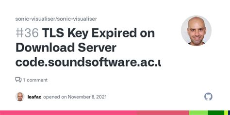 Tls Key Expired On Download Server Codesoundsoftwareacuk · Issue 36