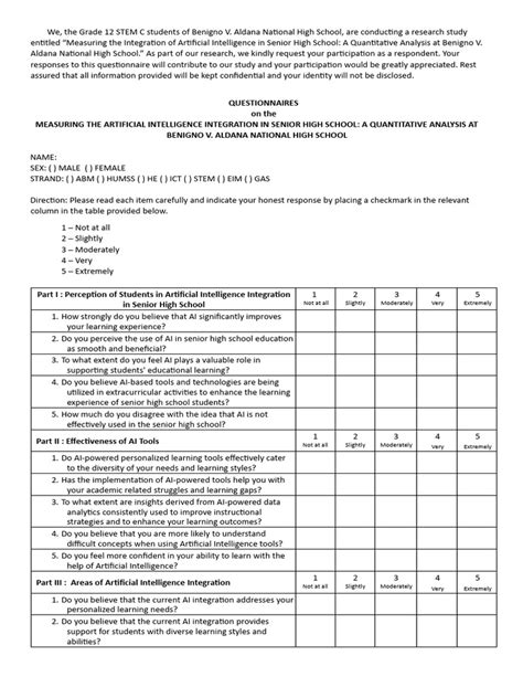 Final Questionnaire Pdf Artificial Intelligence Intelligence Ai And Semantics