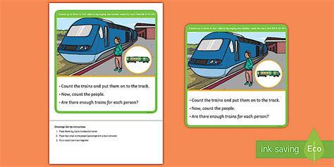 Eyfs Maths Counting Challenge Counting Trains Twinkl