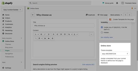 Create Page Templates Posstack Com Documentation