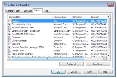 How To Disable Unnecessary Program At Startup