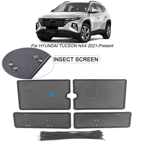 그릴망 자동차 방충 공기 흡입구 보호 커버 현대 투싼 Nx4 2025 인서트 벤트 레이싱 티몬