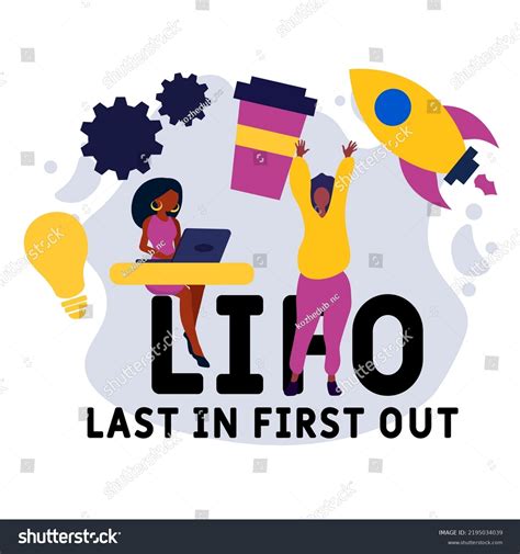 Lifo Last First Out Acronym Business Stock Vector Royalty Free