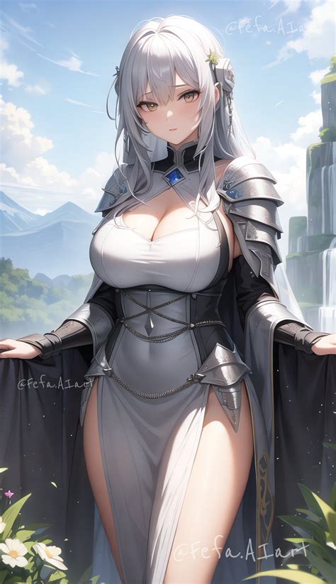 Fefa Ai Art On Twitter Waifu Battle Knight Girl Vs Blonde — Who Wins