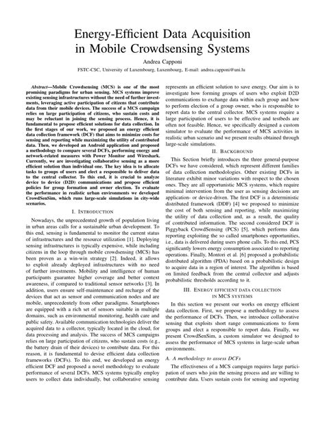 Pdf Energy Efficient Data Acquisition In Mobile Crowdsensing Systems