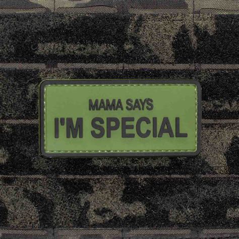 Mama Says Im Special Pvc Patch Shellback Tactical