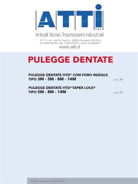 224 P Puleggia Dentata Htd Bussola Conica Pdf