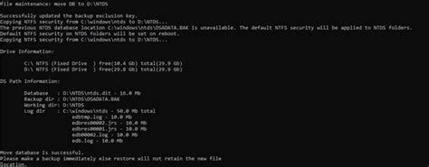 How To Change The Active Directory Database Path In Windows Server