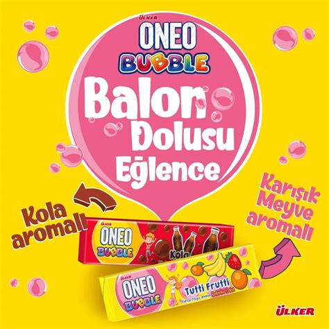 Yepyeni Oneo Bubble Ile Balon Dolusu Eğlence Karışık Meyve Ve Kola Aromalı Balonlu Sakız Oneo