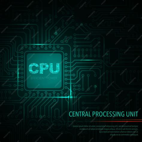 Premium Vector Electric Circuit Cpu Chip