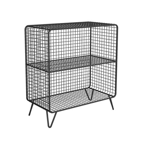 Modern Style Closed Back Bookcase With Metal Rectangular Shelves 24l