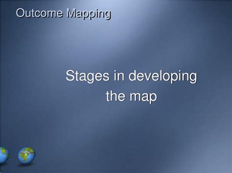 PPT Outcome Mapping PowerPoint Presentation Free Download ID
