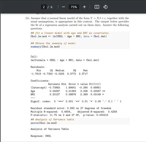Solved Assume that a normal linear model of the form Y Xβ ϵ Chegg com