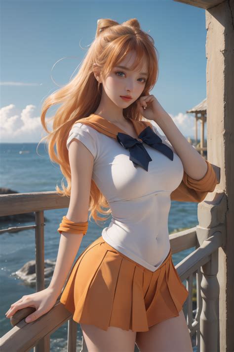 Wallpaper Aigc Anime Girls Beautiful Cleavage Cosplay Female
