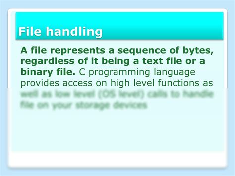 SOLUTION Detailed Study On Files In C Programming Studypool